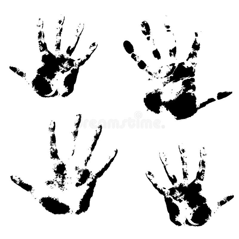 Hand Print, Skin Texture Pattern Stock Vector - Illustration of object ...