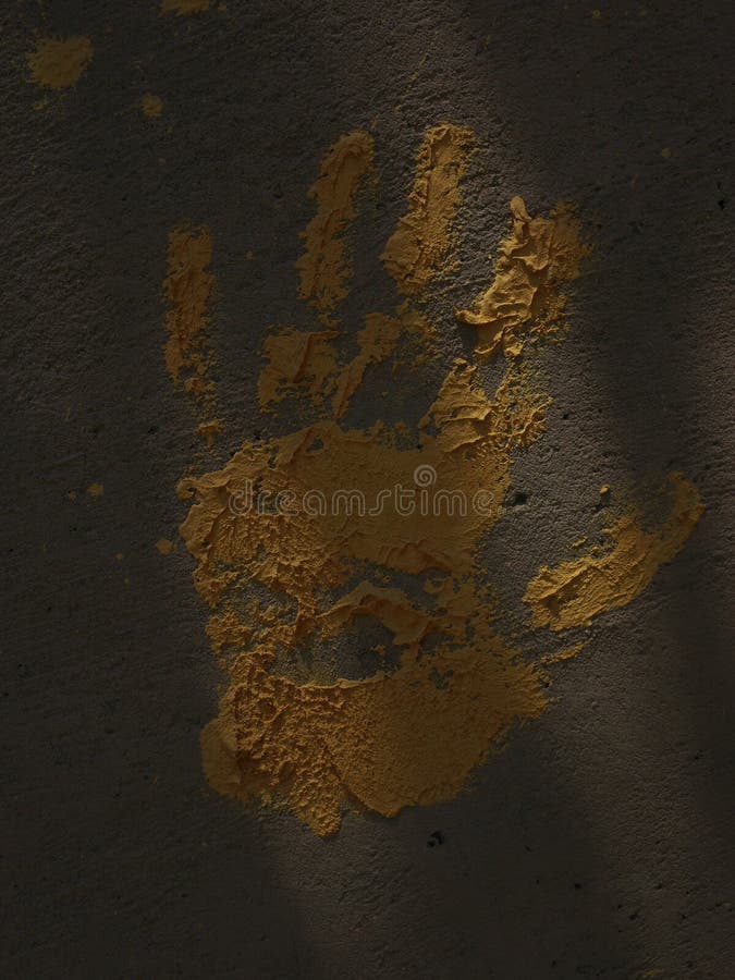 Hand print stock photo. Image of wall, hand, print, fingers - 109102952