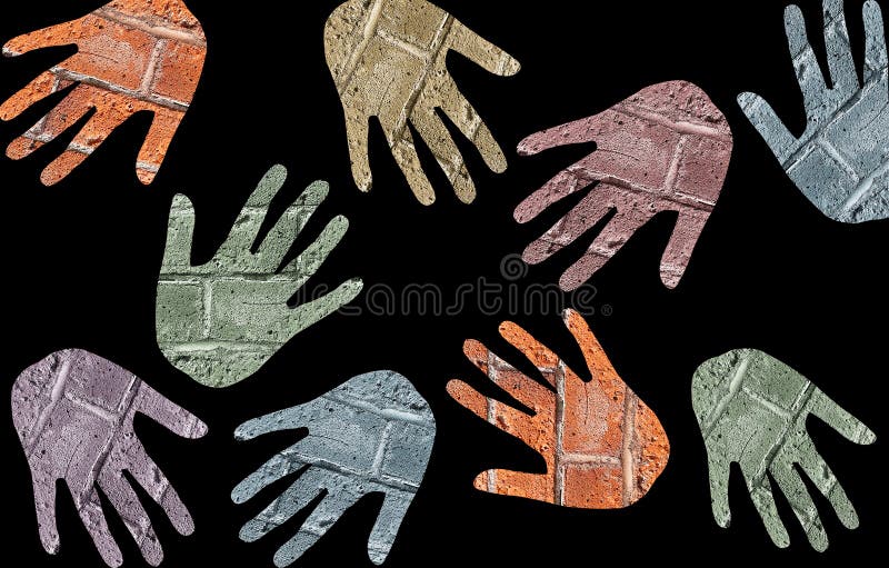 Hand Prints stock photo. Image of textured, material - 33965234