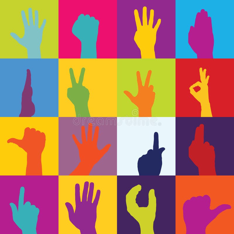 Hand Prints Vector stock vector. Illustration of design - 12953158