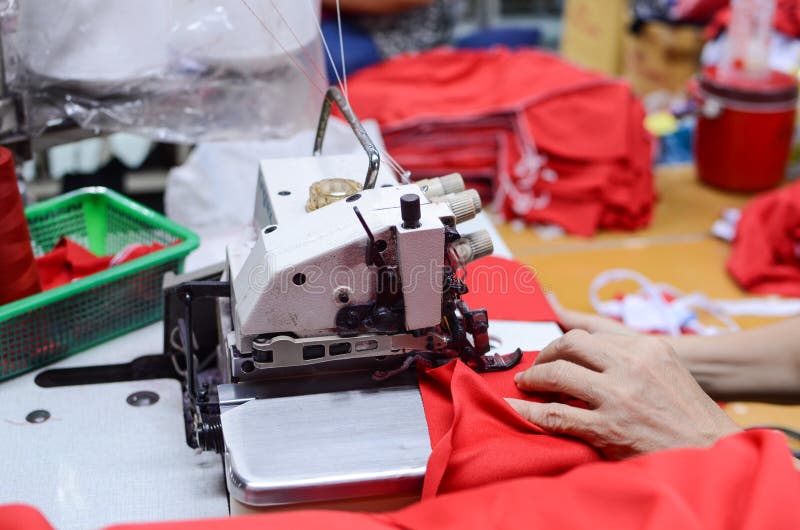 Hand of Professional Sewing Machine Stock Image - Image of laborer ...