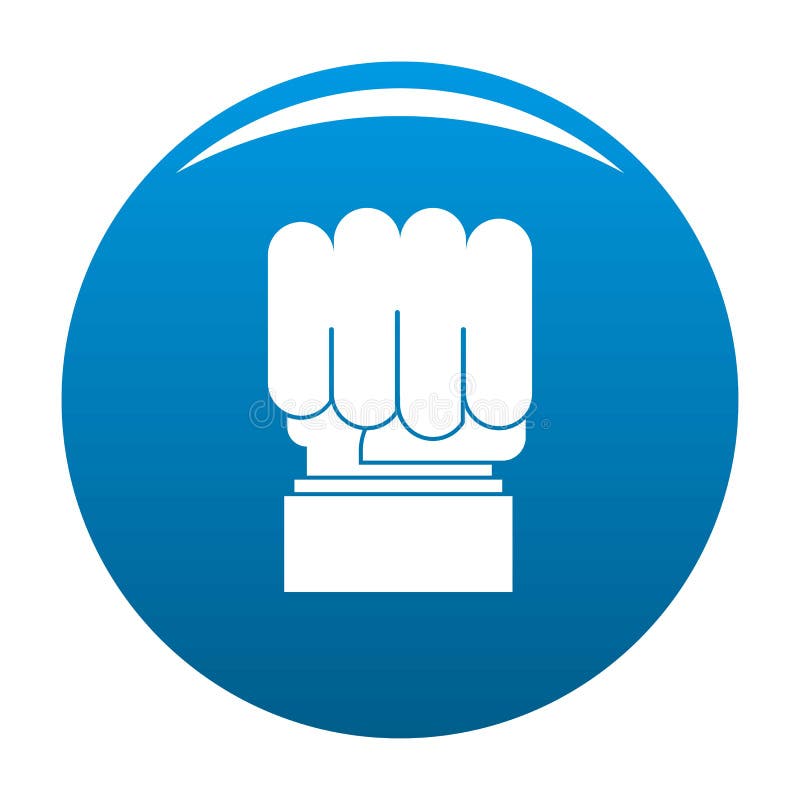 Hand Protest Icons Set Color Stock Illustration - Illustration of ...