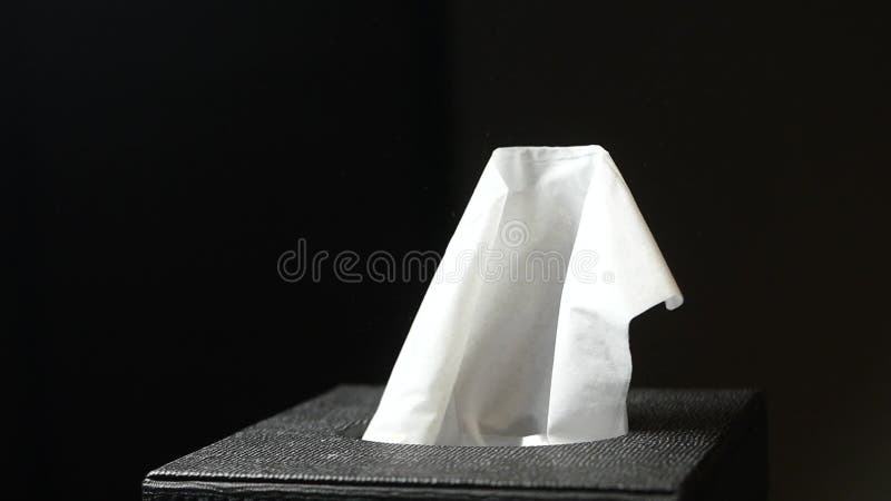 Hand Pull Out a Piece of Tissue from Tissue Paper Box Stock Video ...