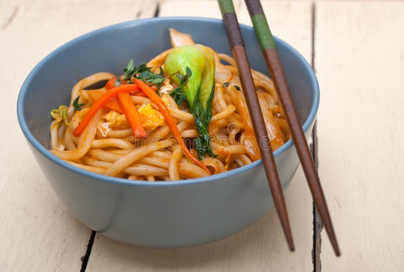 Hand pulled ramen noodles stock image. Image of asia - 47387877