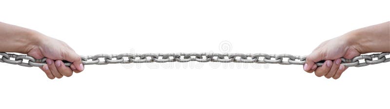 Hand pulling chain stock photo. Image of interlock, relationship - 30590660