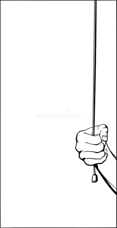 Hand Pulling Cord Outline Stock Illustrations – 12 Hand Pulling Cord ...