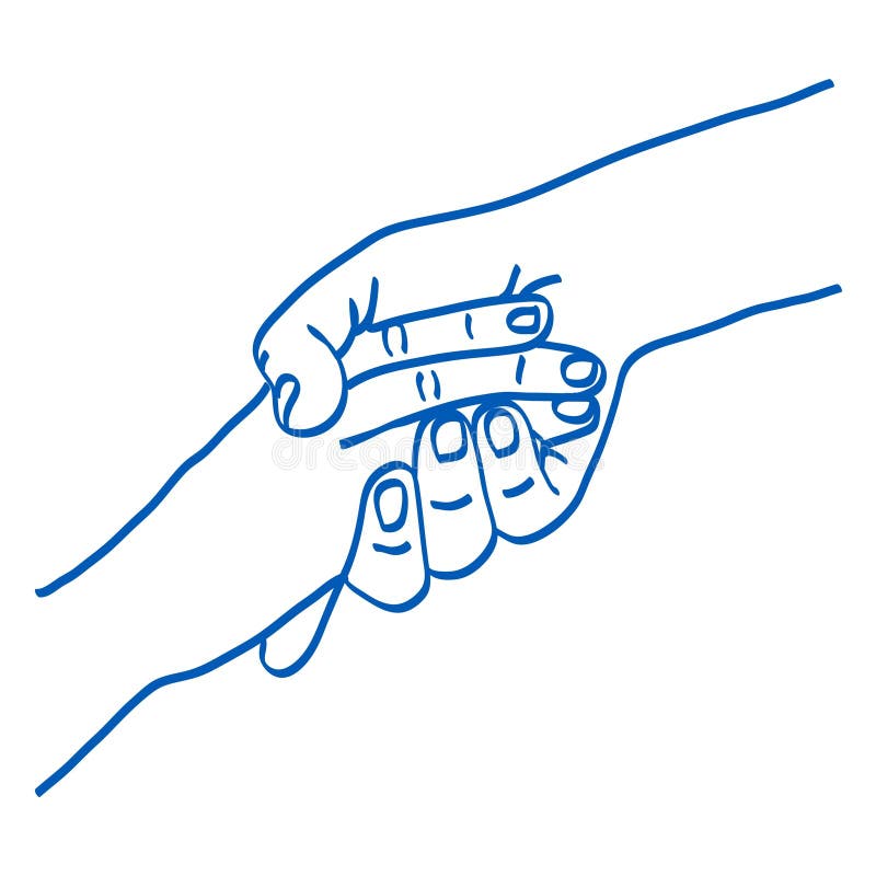 Hand Pulling. Gesture Vector Illustration Stock Vector - Illustration ...