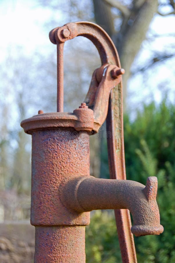 Water well hand pump stock image. Image of pump, mechanical - 39108601