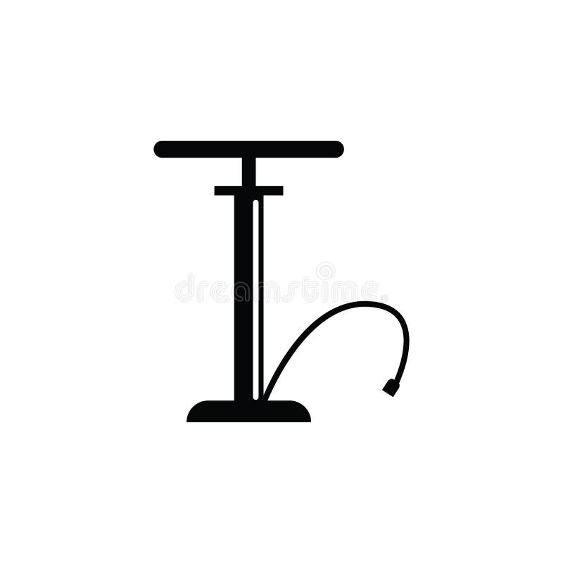 Hand pump icon stock vector. Illustration of bicycle - 105404219