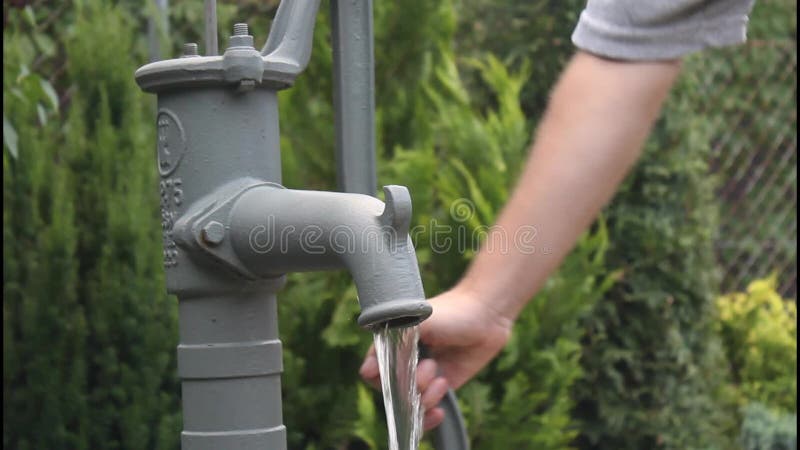 Hand pump stock video. Video of pipe, mechanism, drink - 38902253