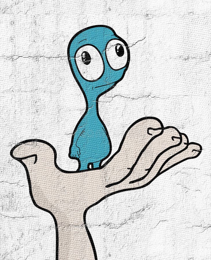 Hand with puppet stock illustration. Illustration of protection - 140002663