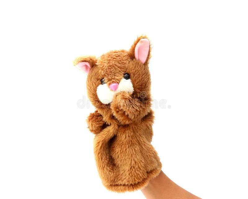 Hand puppet stock image. Image of marionette, brown, expressing - 60770765