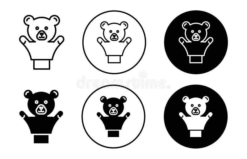 Hand puppet Icon stock vector. Illustration of symbol - 325374733