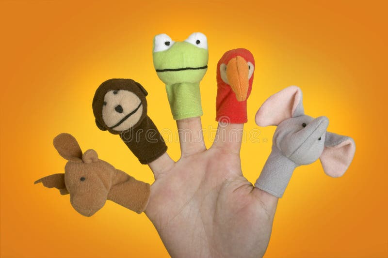 Hand with puppets stock image. Image of active, cute, gorgeous - 2161927