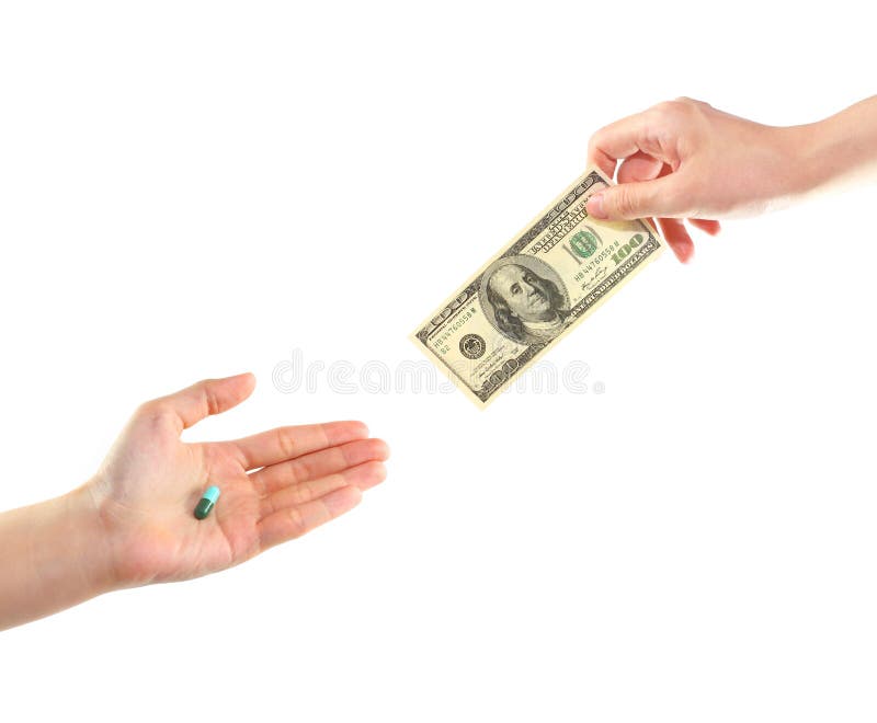 Big Hand Share the Dollar Icon To Other Hand Stock Image - Image of ...
