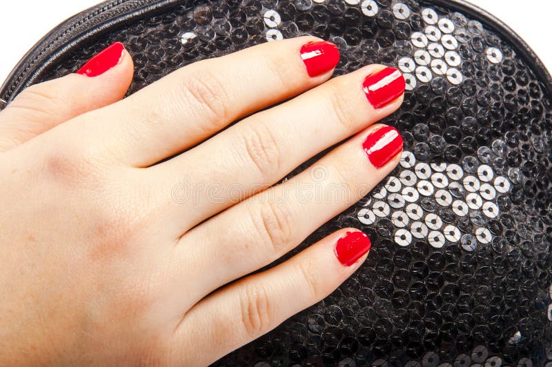 Hand and purse stock image. Image of model, elegant, material - 35339107