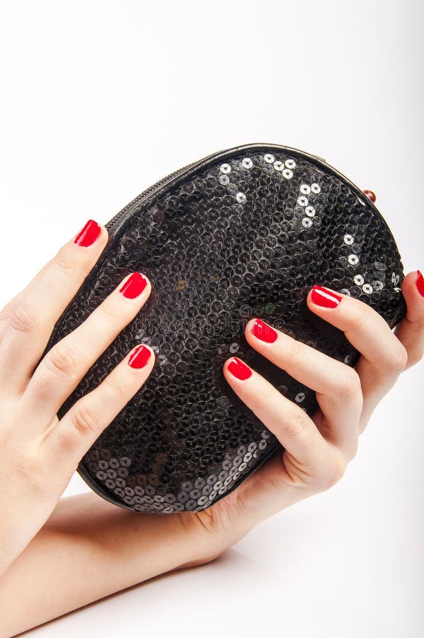 Hand and purse stock photo. Image of green, hand, elegance - 35339270