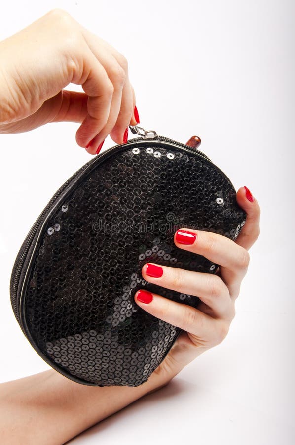 Beaded Hand Bag stock photo. Image of beauty, handle, clipping - 1743812