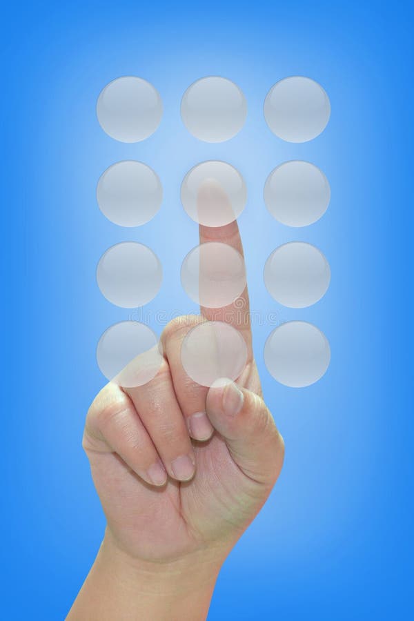 Hand pushing the button stock image. Image of choose - 20764861