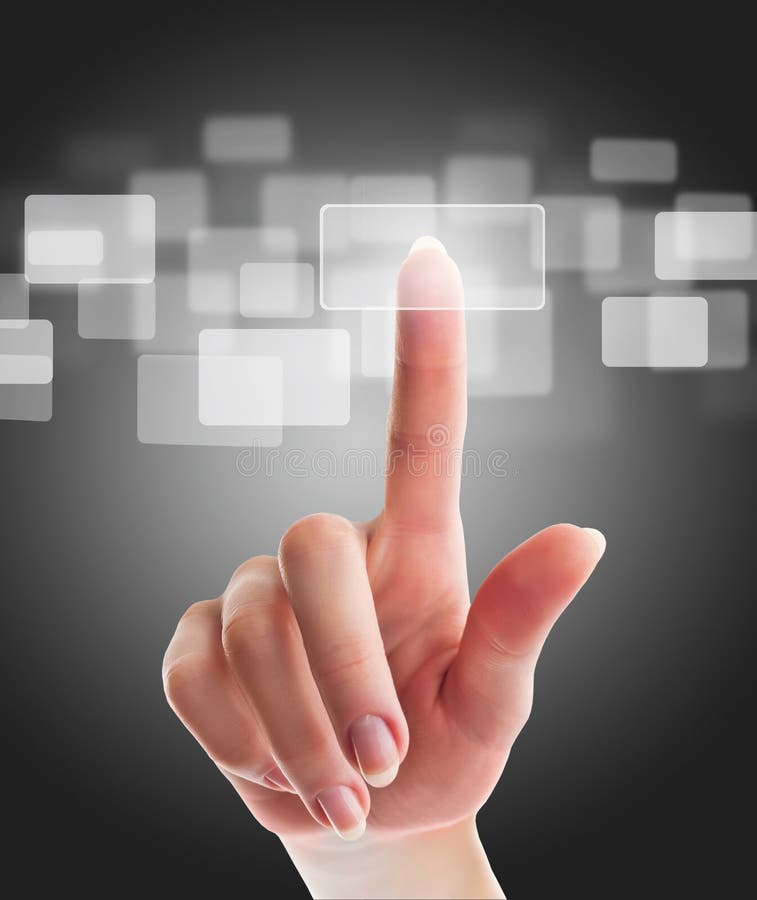 Touchscreen interface stock photo. Image of choose, hightech - 14056594