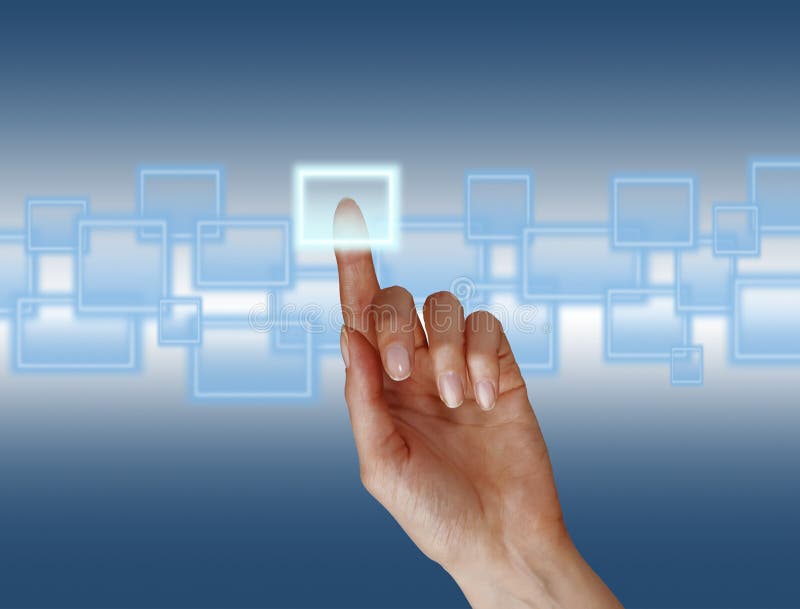 Touchscreen interface stock photo. Image of choose, hightech - 14056594