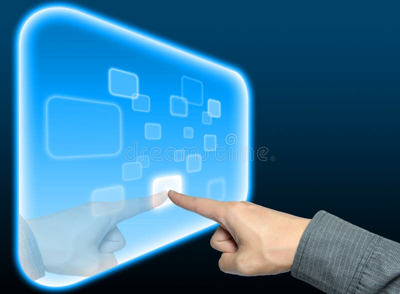 Access Allowed in My Interface Stock Photo - Image of computer, green ...