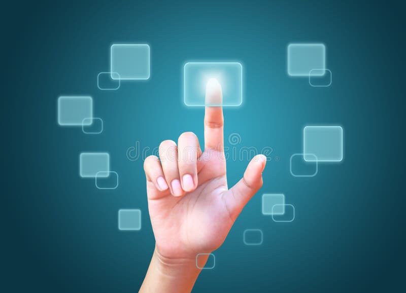 Touchscreen interface stock photo. Image of choose, hightech - 14056594