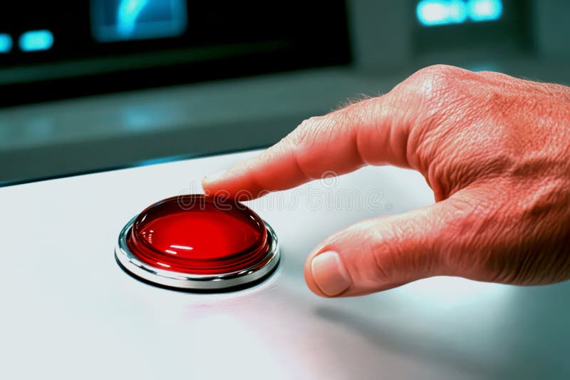 Hand Pushing Red Button Stock Illustrations – 558 Hand Pushing Red ...
