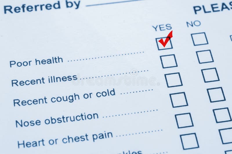 Hand Putting Check Mark with Red Marker on Poor. Stock Photo - Image of ...