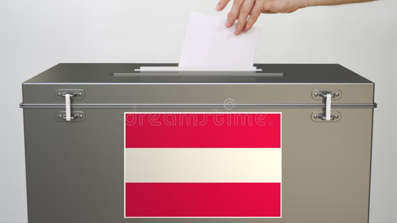 Austria, Ballot Box, Elections Stock Vector - Illustration of color ...