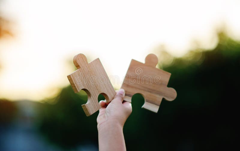 Puzzle in Hand, Teamwork Together Communication Puzzle Piece Teamwork ...