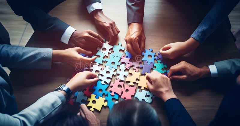Hand Puzzles, Business Teamwork, Solving Jigsaw Puzzle, Business ...