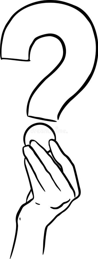 Hand, Question, Hand Draw Vector Illustration Art Stock Vector ...