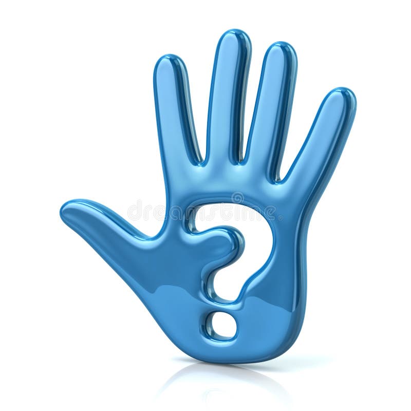 Hand and question mark stock illustration. Illustration of doubt - 73807810