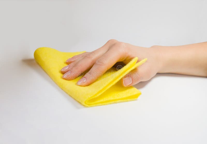 Hand and rag stock photo. Image of clean, housekeeper - 12514572