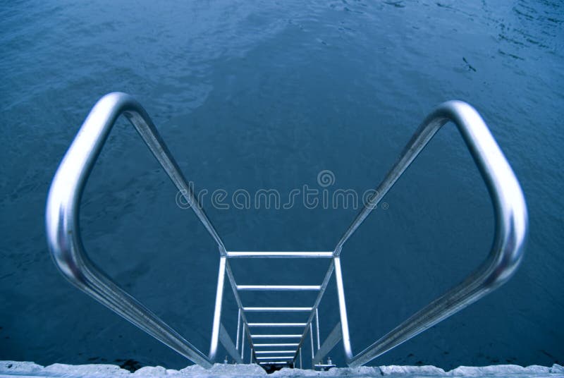 Hand-rails over water stock photo. Image of season, sport - 3083690