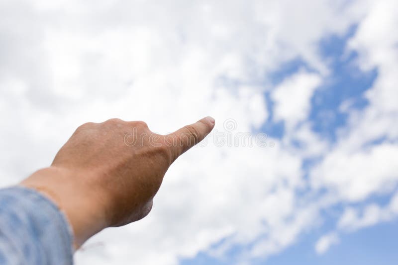 Hand raised to the sky stock image. Image of abstract - 102631061