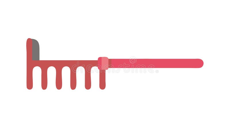 Hand Rake Garden Tool Icon Flat Design Vector Graphic, Vector Design ...