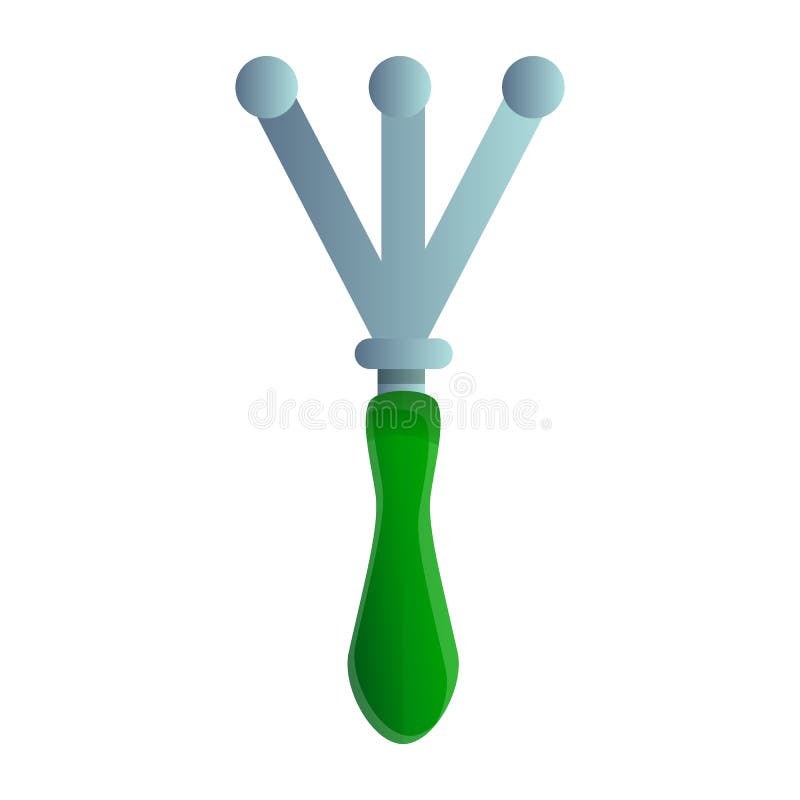 Hand Rake Icon, Cartoon Style Stock Vector - Illustration of cultivate ...