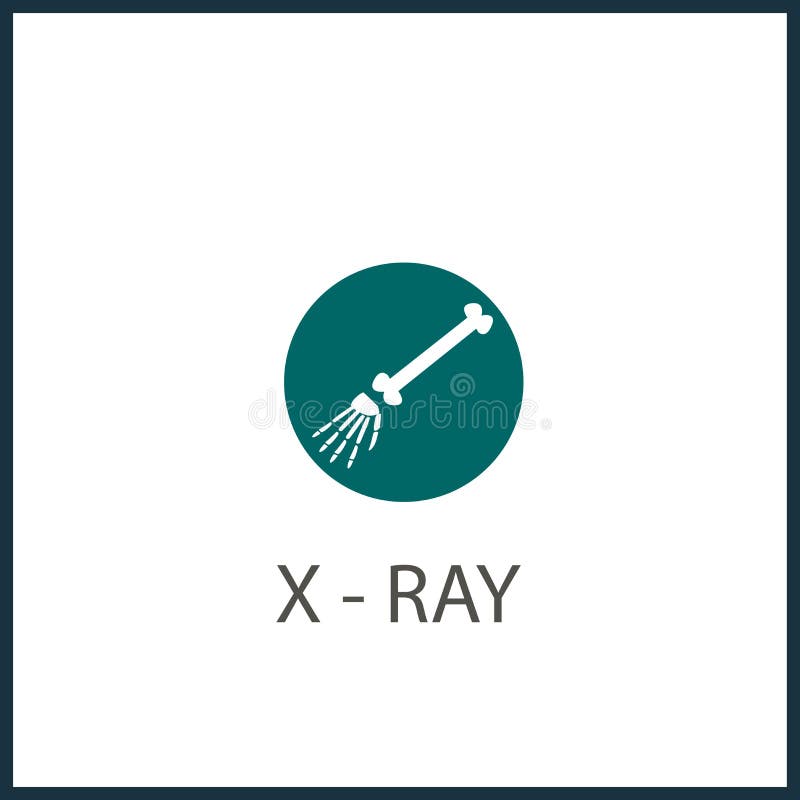 Hand X-ray Vector Icon X-ray Simple Icon Stock Vector - Illustration of ...