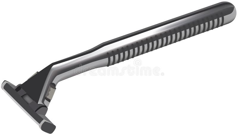 Hand Razor with Relative Razor Blades Use Beard Cut- Stock Vector ...