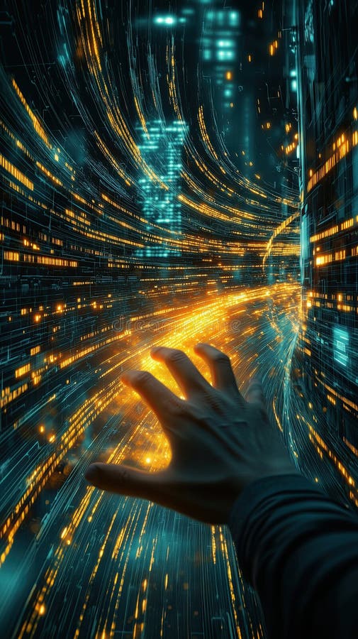 Hand reaching star stock illustration. Illustration of digital - 235466456