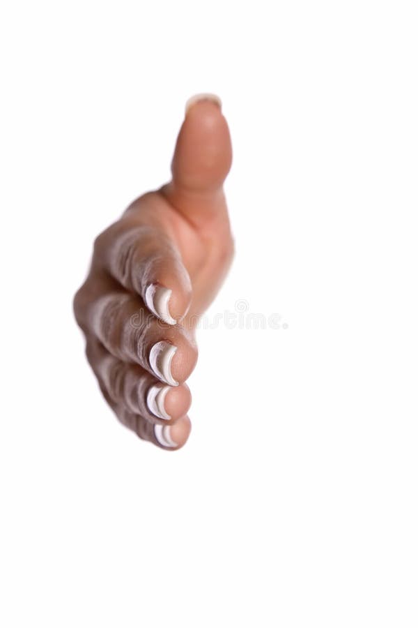 Hand Reaching Forward To Shake Stock Image - Image of collect, reach ...