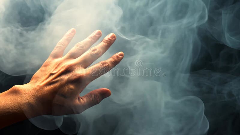 Hand Reaching through Misty Smoke Stock Footage - Video of spiritual ...