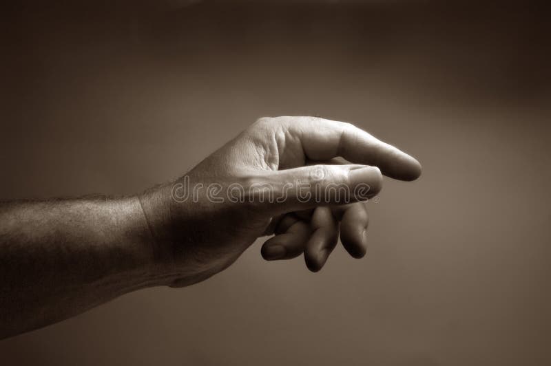 Hand reaching out stock image. Image of detail, point - 2268989