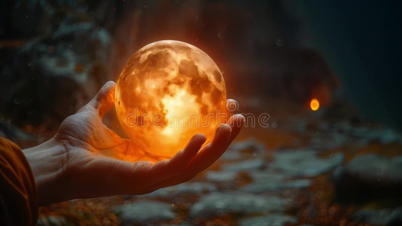 A Hand Reaching Out To Touch a Floating Orb Representing the Connection ...