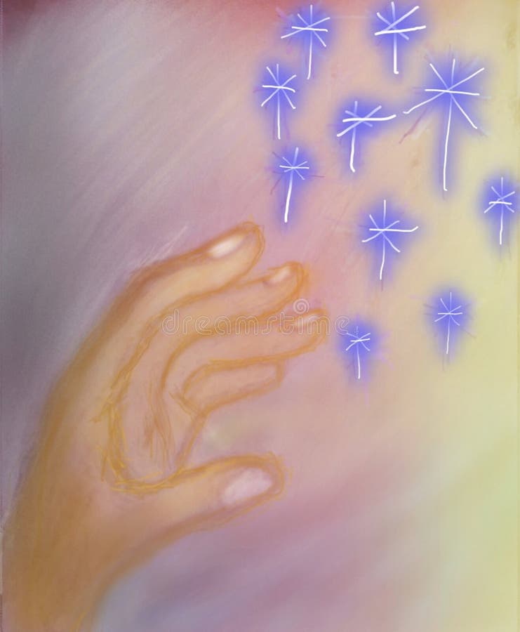 Hand reaching star stock illustration. Illustration of digital - 235466456