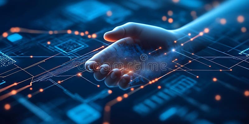 Hand Reaching for Technological Advancement in Future Digital ...