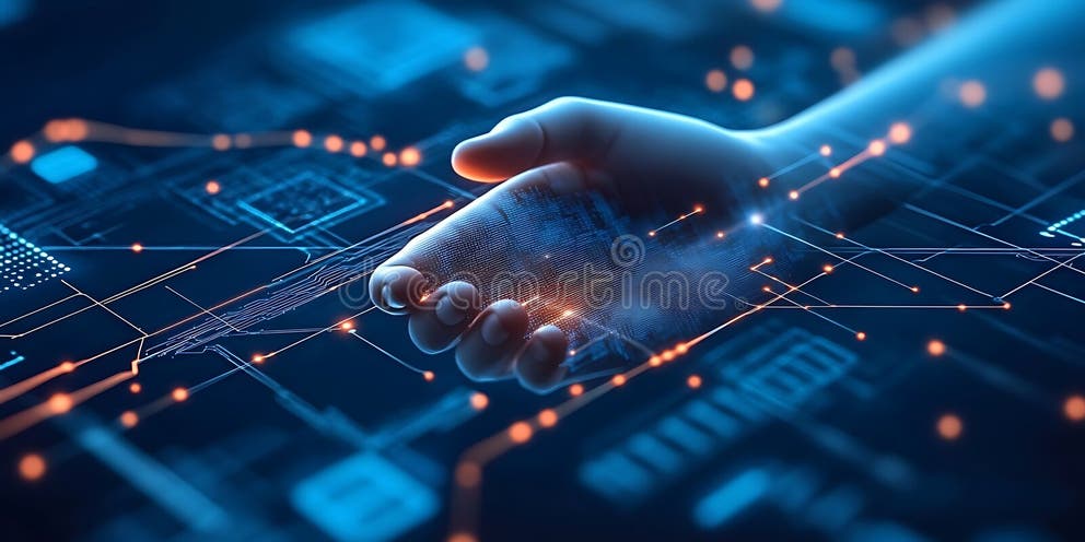 Hand Reaching for Technological Advancement in Future Digital ...