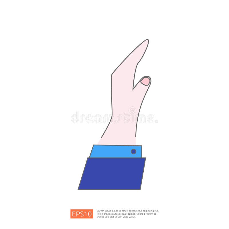 Hand Reaching Up Icon Illustration, Vector Design Stock Vector ...
